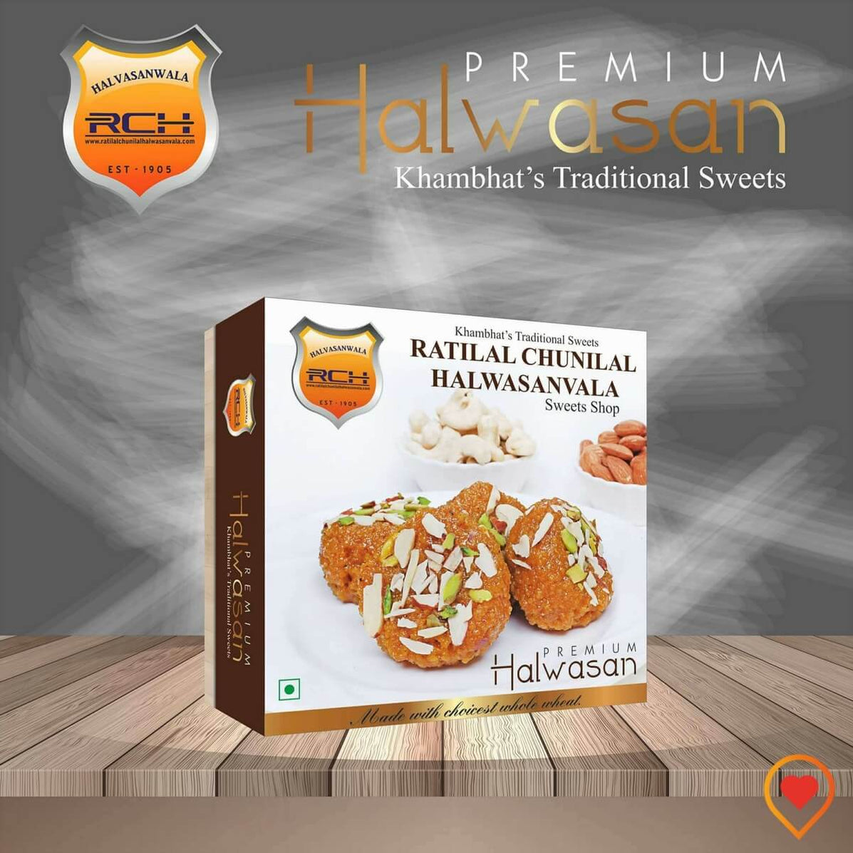 Buy iconic Kesar dryfruit Halwasan from Ratilal Chunilal Halwasanvala ...