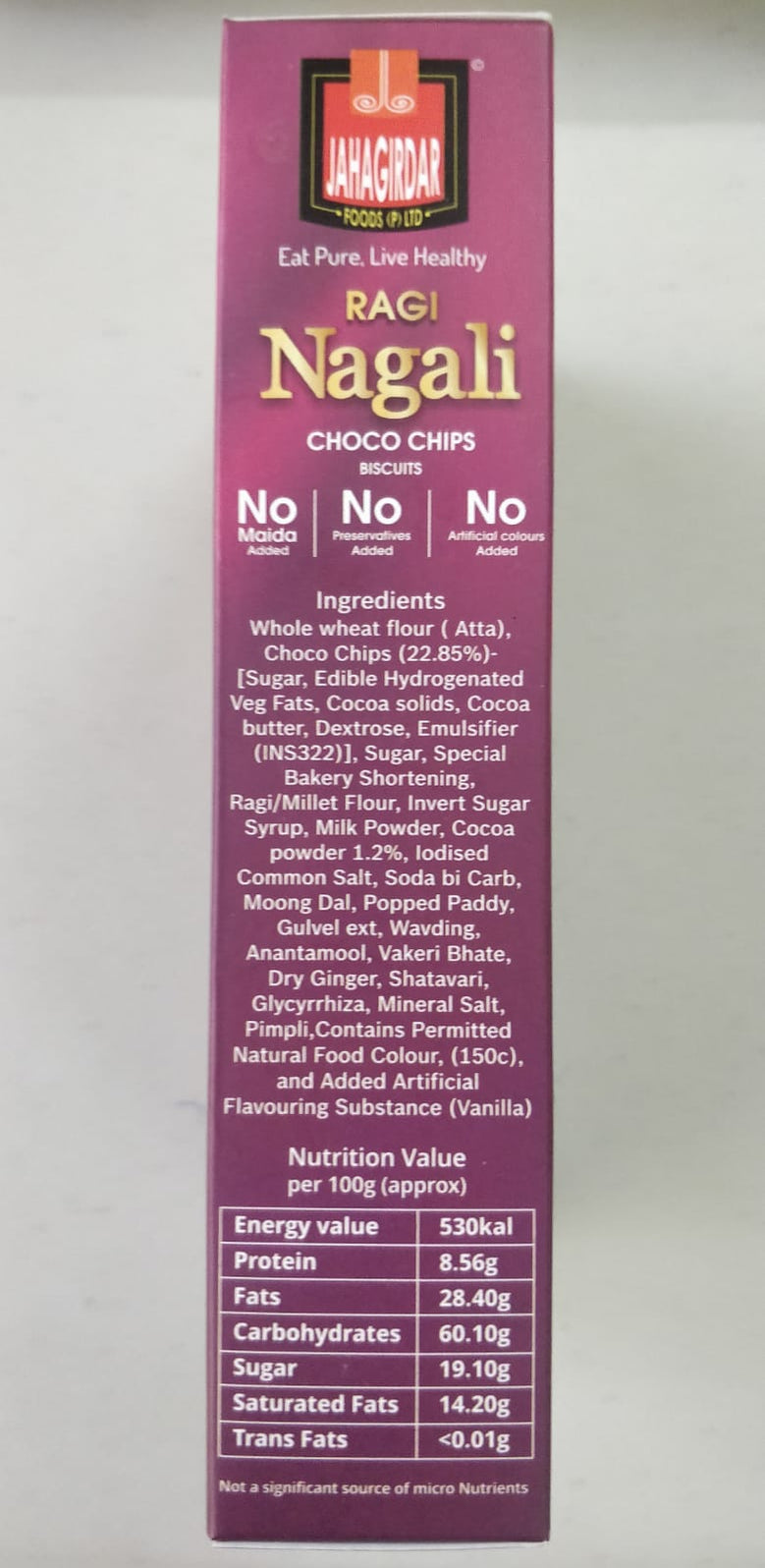 Buy Nachani-Nagali Choco Chip Biscuit from Nashik's Jahagirdar Bakers ...