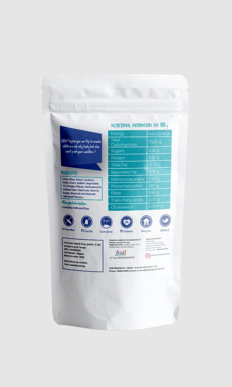 Buy Super Grain Puff Indian Spices from Flippies, Mumbai Online — Foodwalas